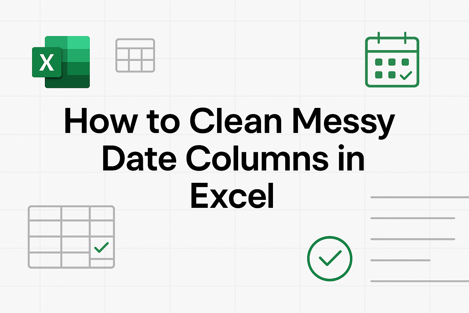 date data cleaning in excel
